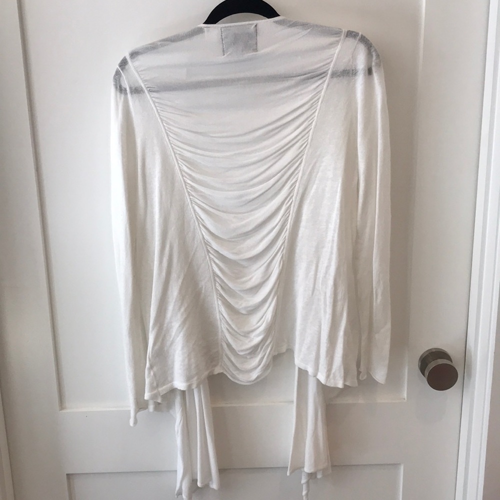 Lightweight White Guinevere Cardigan - Gem